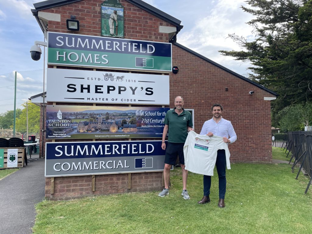 Summerfield Proudly Kits Out Taunton Deane Cricket Club - Summerfield